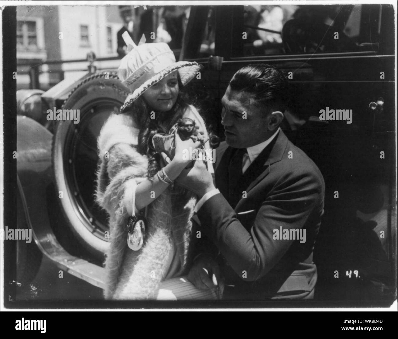Girl holding professional Black and White Stock Photos & Images - Alamy