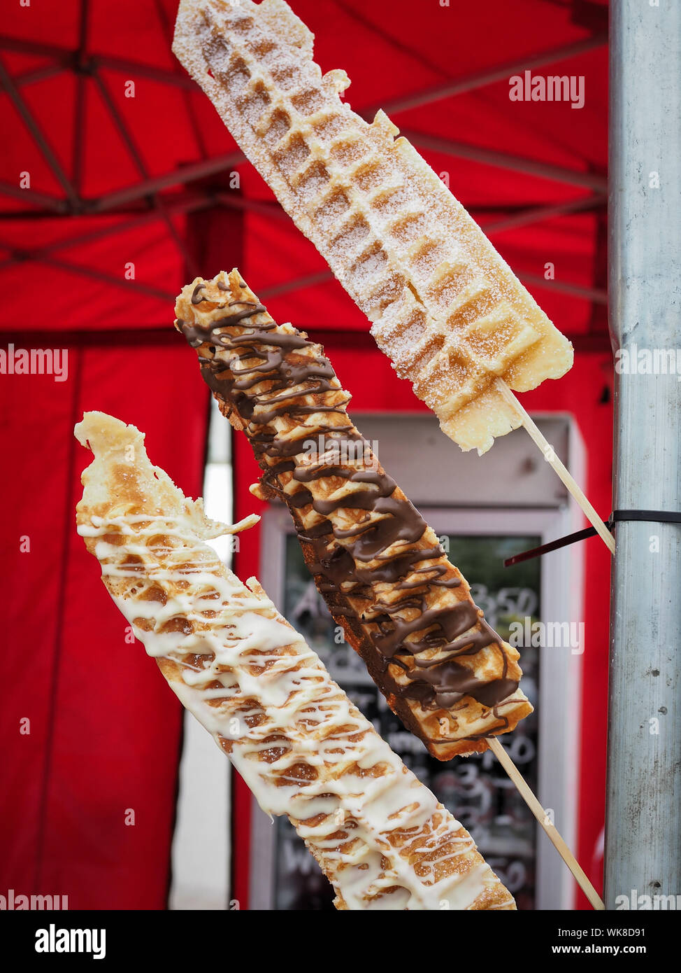 Waffles display hi-res stock photography and images - Alamy