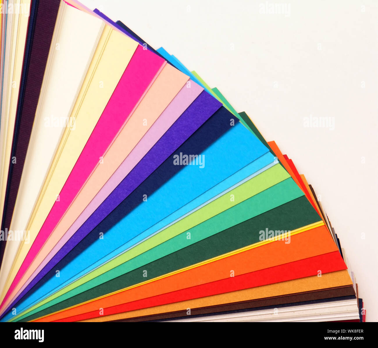 Paper samples for business cards Stock Photo - Alamy