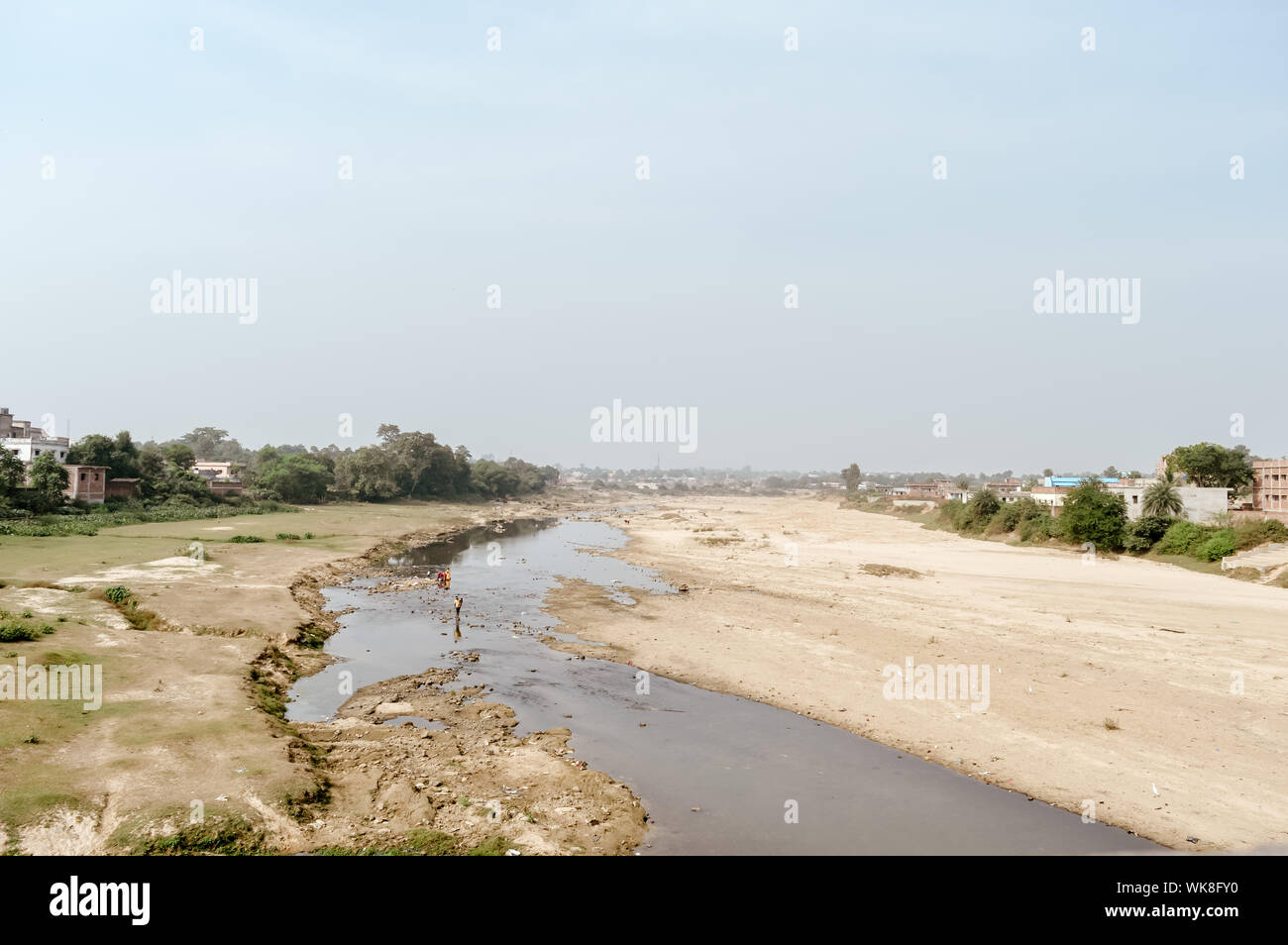 The dry river of Subarnarekha (Line of gold) in Chota Nagpur Plateau. A ...