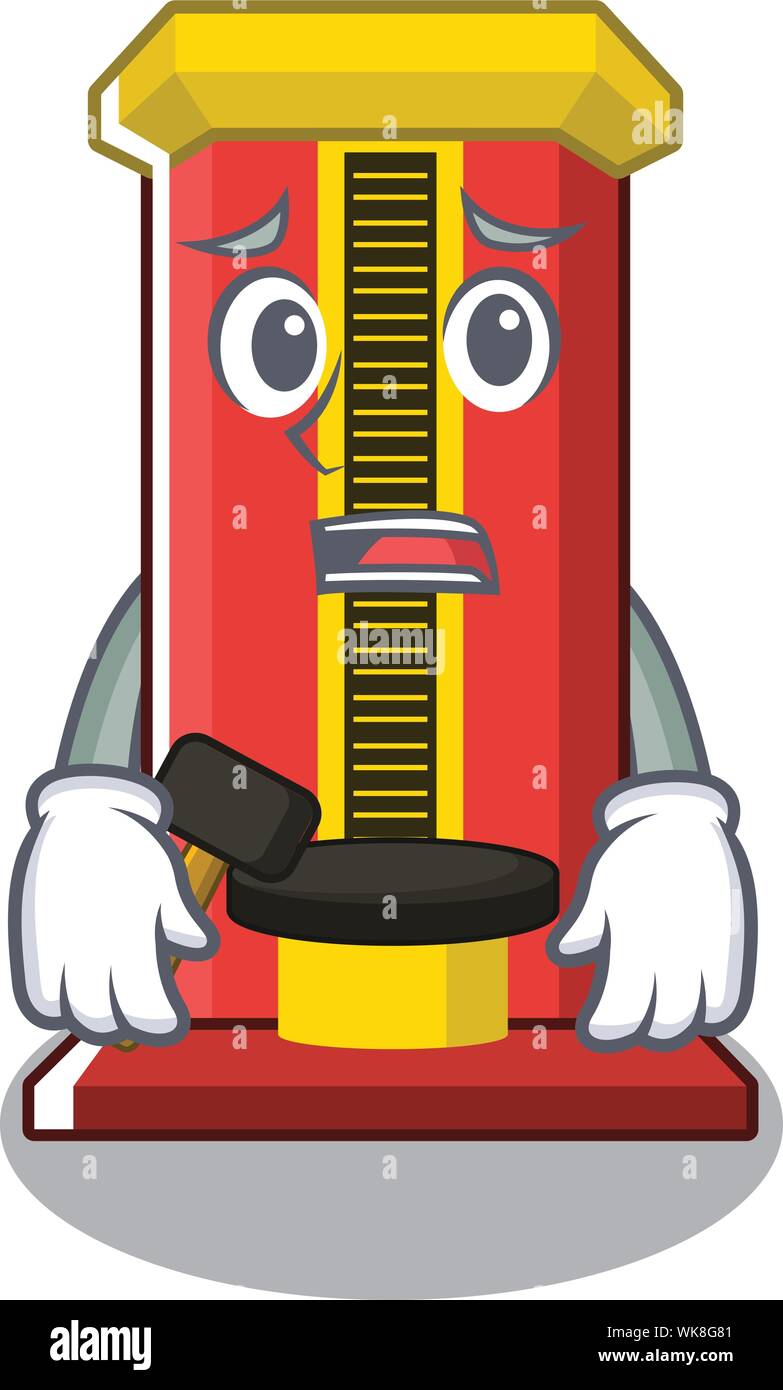 Afraid hammer game machine isolated in character Stock Vector Image ...