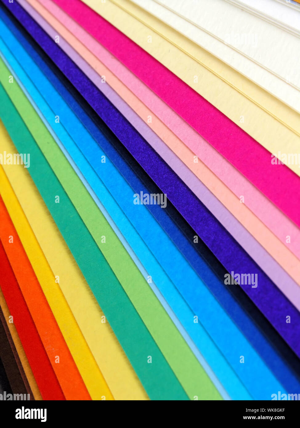 Paper samples for business cards Stock Photo - Alamy