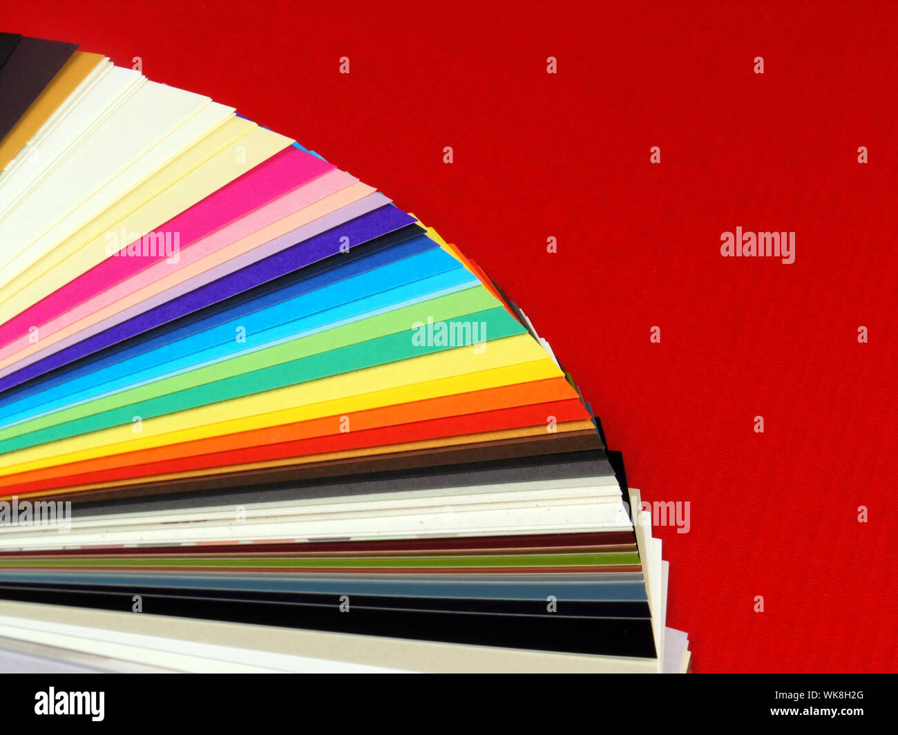 Paper samples for business cards Stock Photo - Alamy