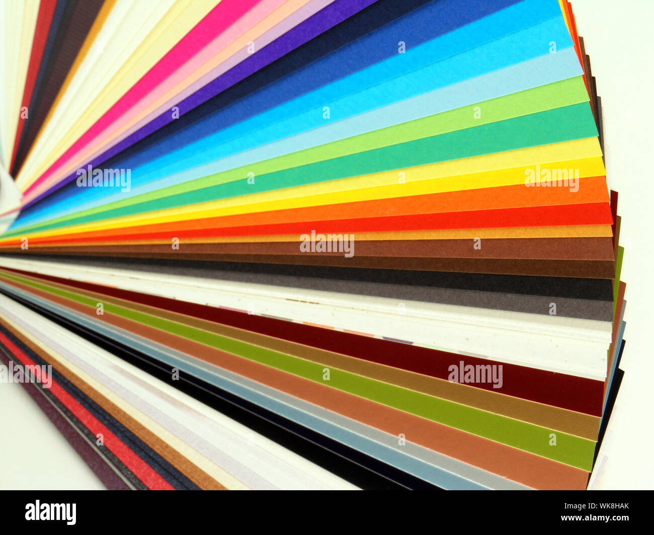 Paper samples for business cards Stock Photo - Alamy
