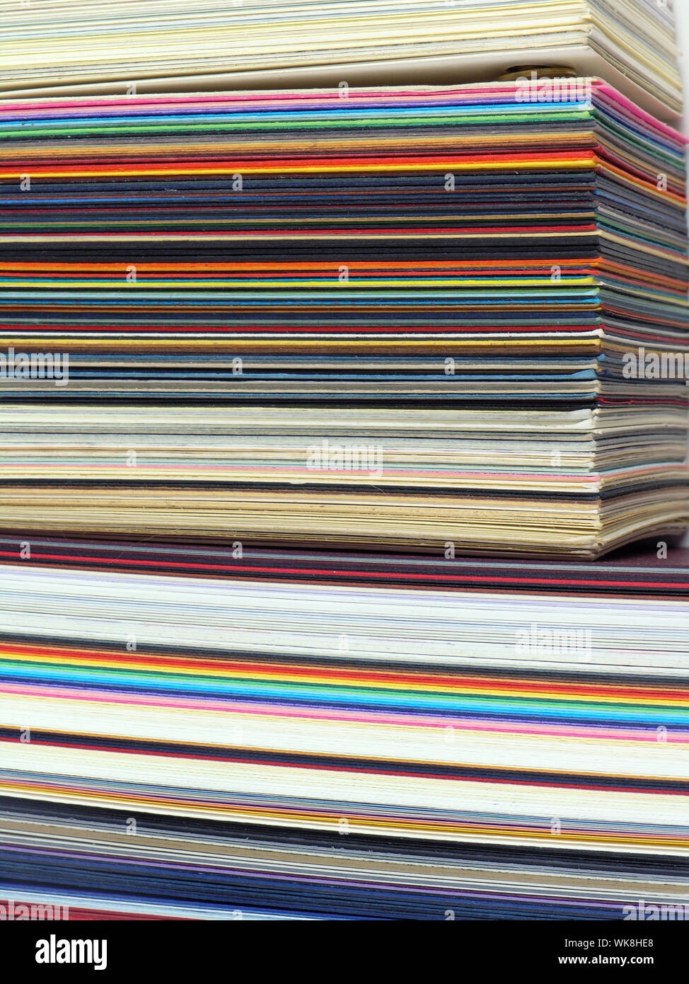 Paper samples for business cards Stock Photo - Alamy