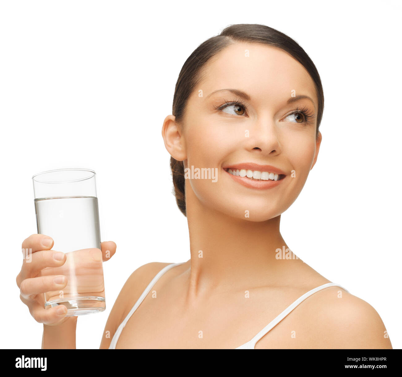 woman with glass of water Stock Photo - Alamy