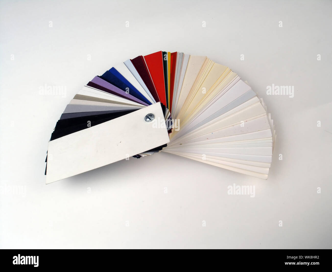 Paper samples on white bakground Stock Photo - Alamy