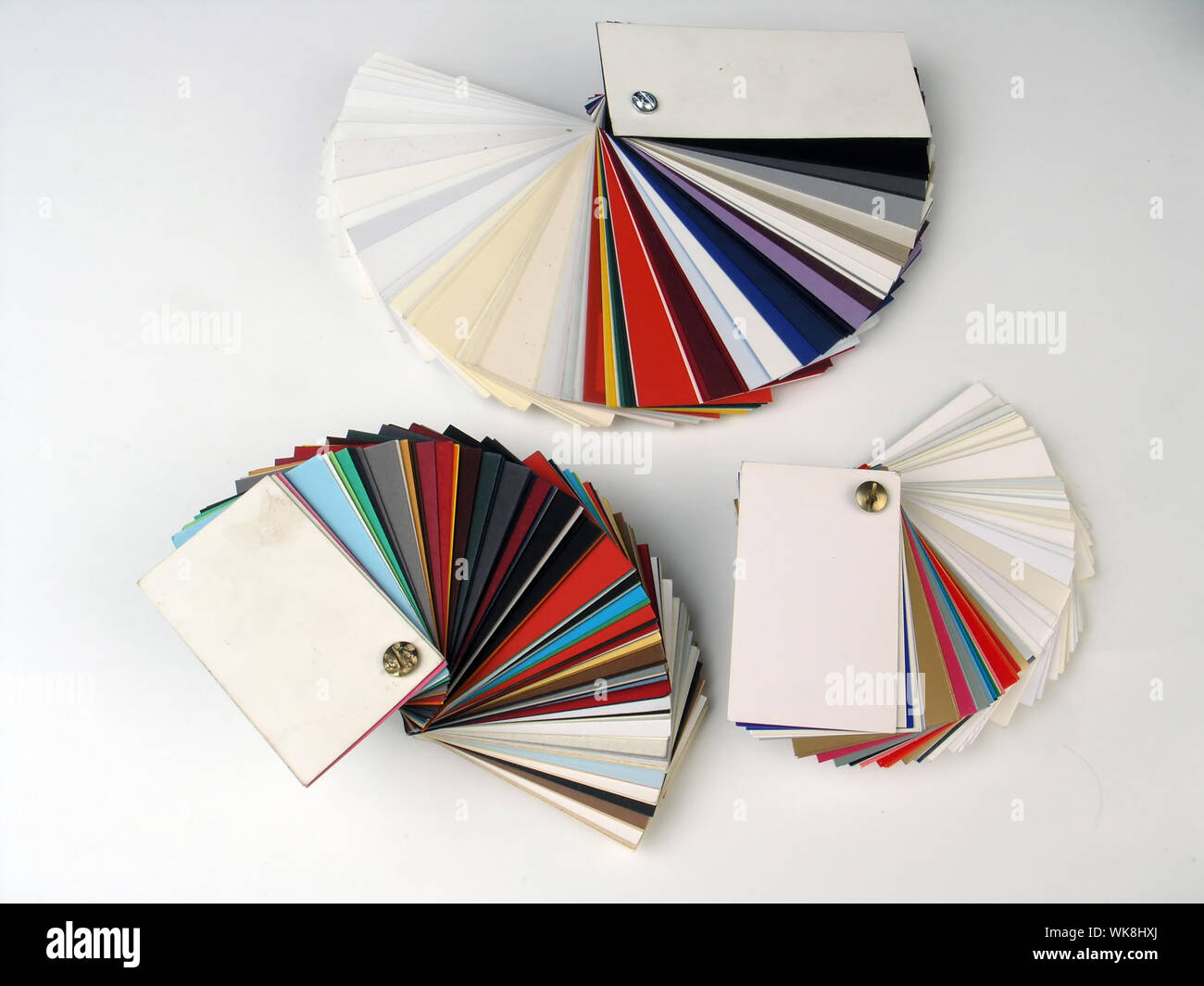 Paper samples on white bakground Stock Photo - Alamy