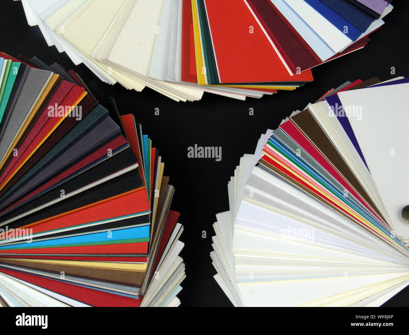 Paper samples for business cards Stock Photo - Alamy