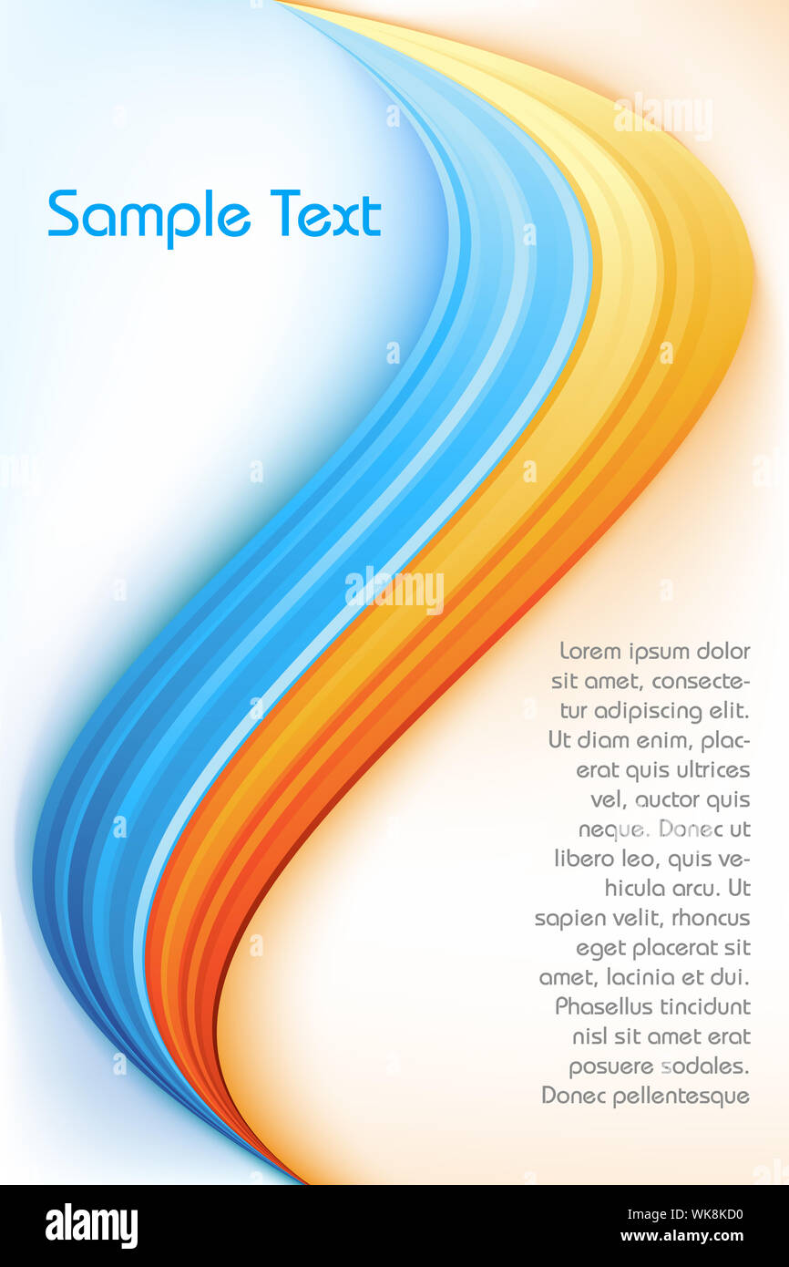 illustration of abstract vector background with colorful swirls Stock ...