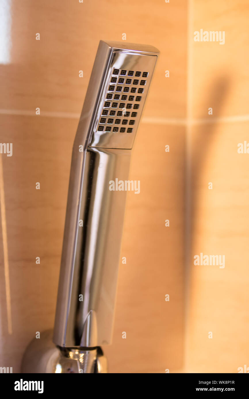 Detail of modern ceiling shower Stock Photo - Alamy
