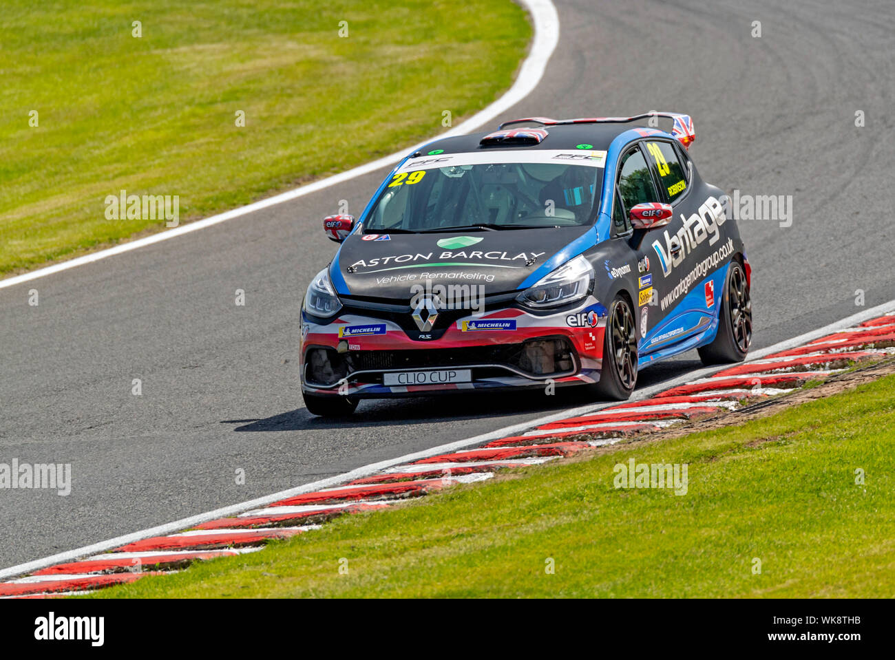 Renault Clio Cup Practice at Oulton Park,Car 29, Finlay Robinson ...
