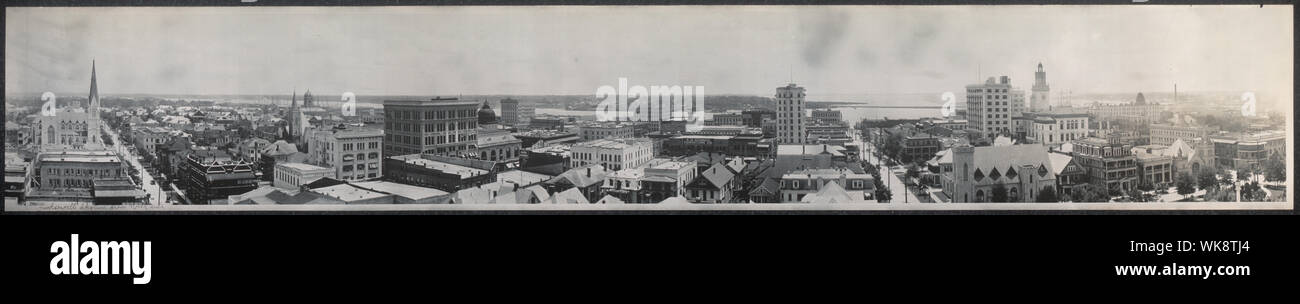 Jacksonville skyline from north side Stock Photo - Alamy