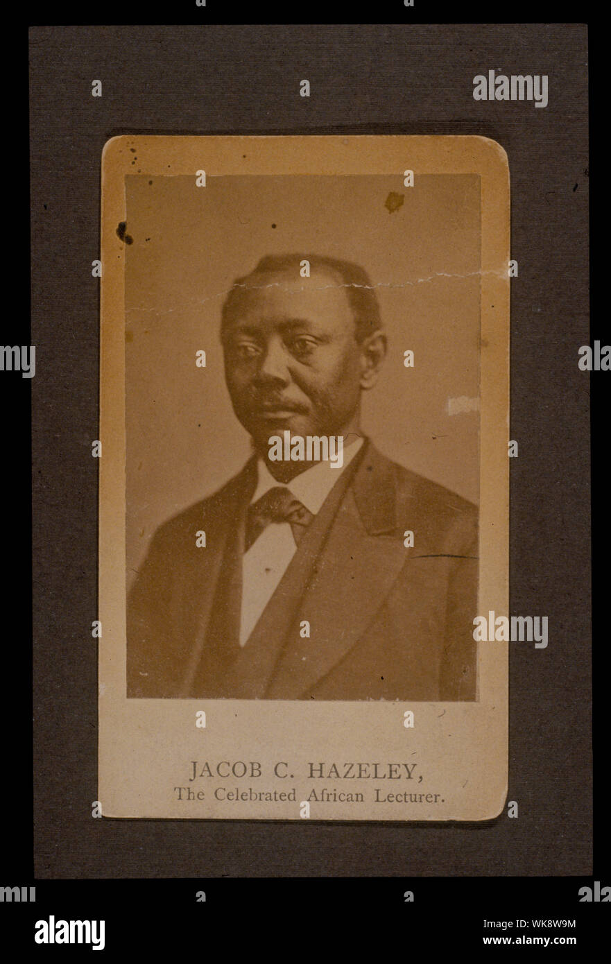 Jacob C. Hazeley, the celebrated African lecturer Stock Photo - Alamy