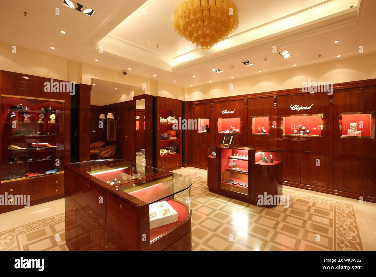 Interiors of a watch showroom Stock Photo - Alamy