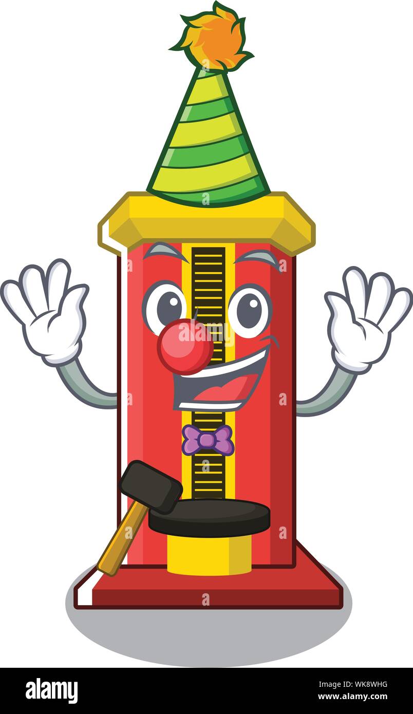 Clown hammer game machine with the cartoon Stock Vector Image & Art - Alamy