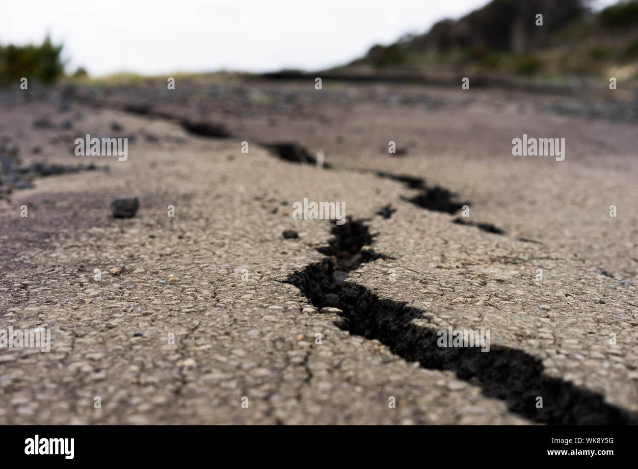 Surface Level Of Road Stock Photo - Alamy