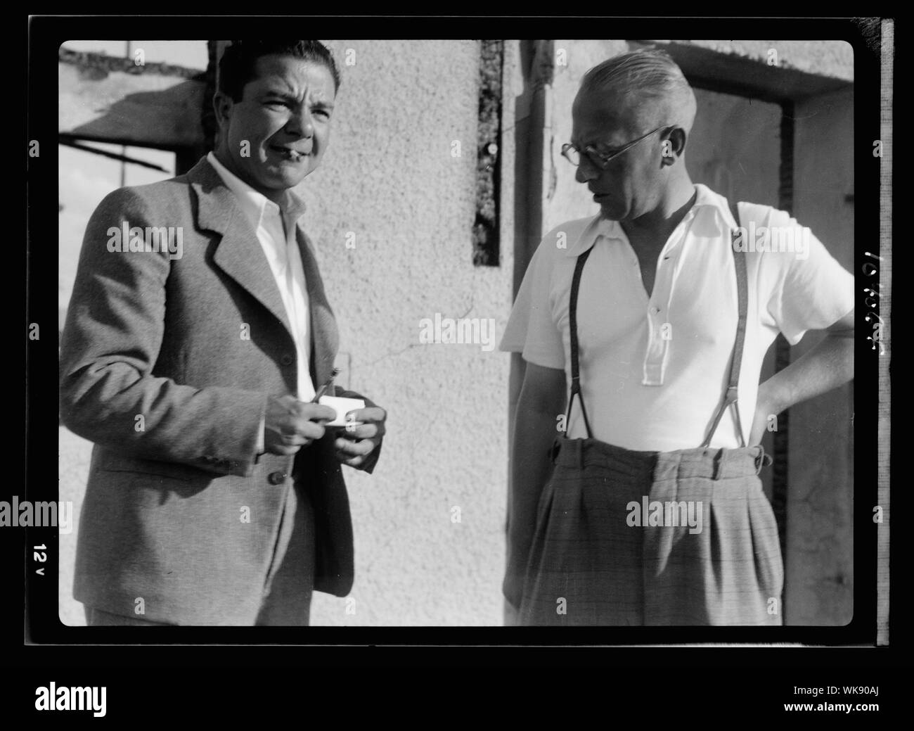 Jacob Simon in Lydda & interviewing Eth. i.e., Ethiopian consul Stock ...