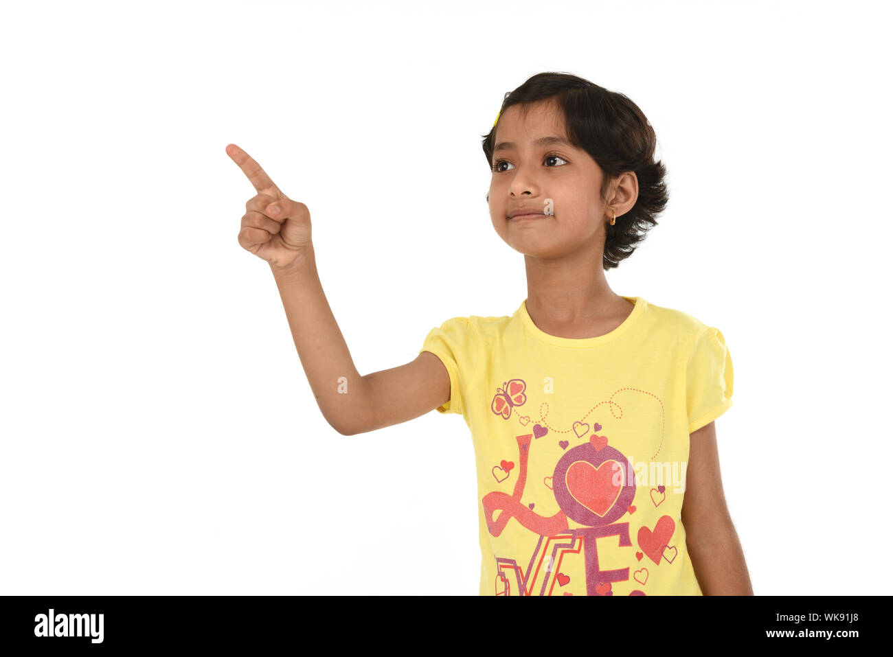 Indian girl sign language Cut Out Stock Images & Pictures - Alamy