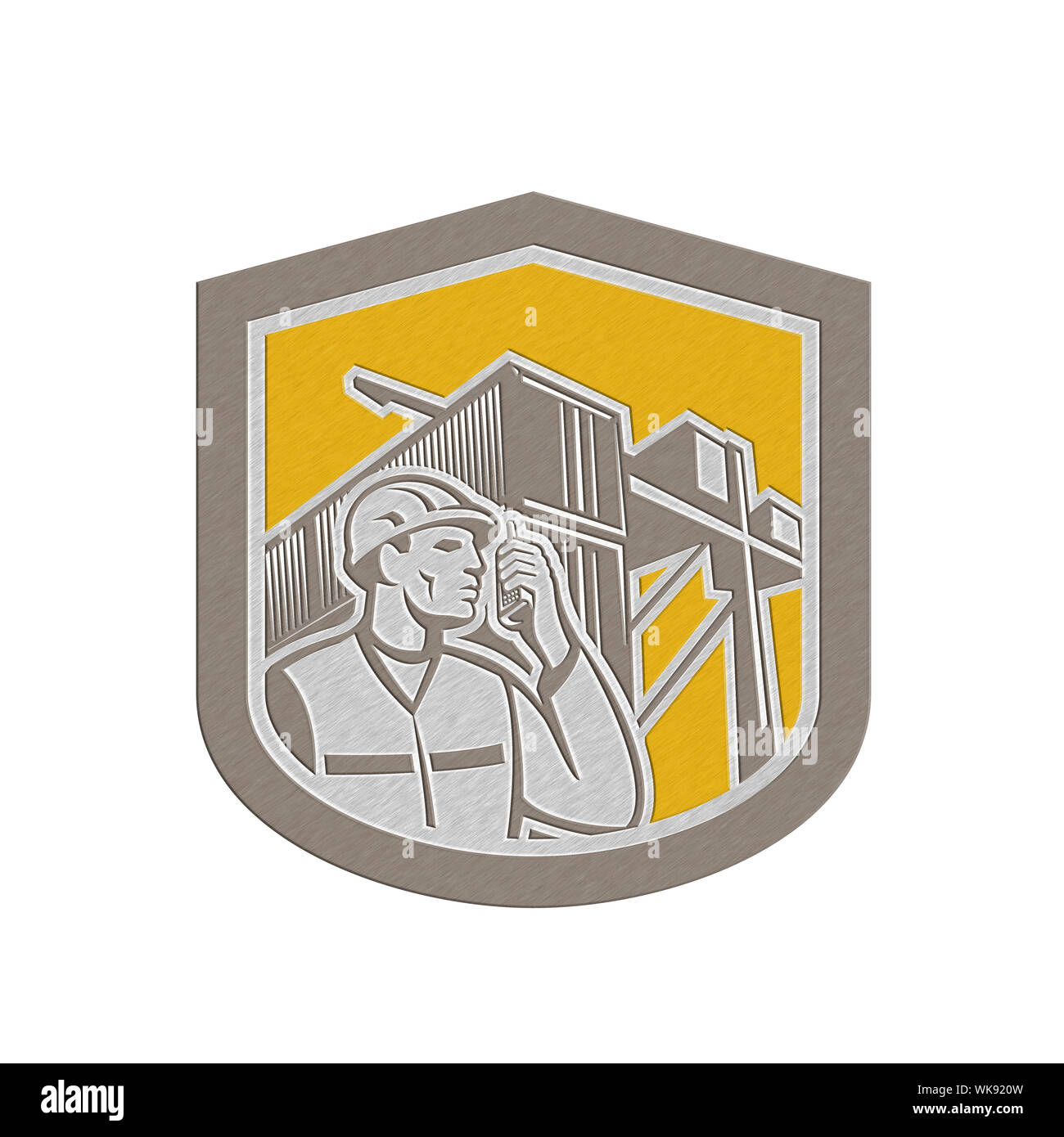 Dock worker illustration Cut Out Stock Images & Pictures - Alamy