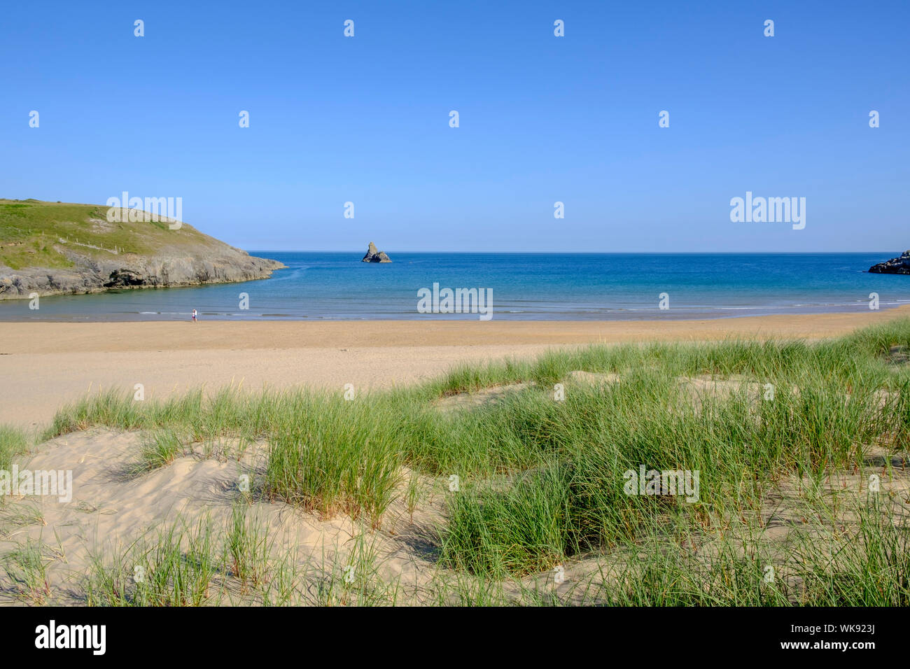 Church Rock Trevallen Broad Haven South Pembroke Pembrokeshire Wales ...
