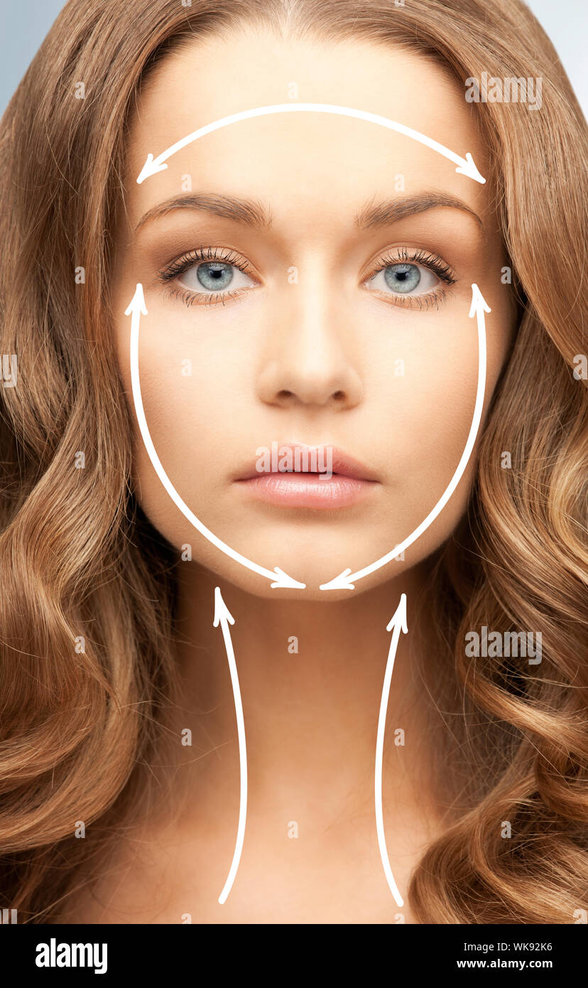picture of beautiful woman ready for cosmetic surgery Stock Photo - Alamy