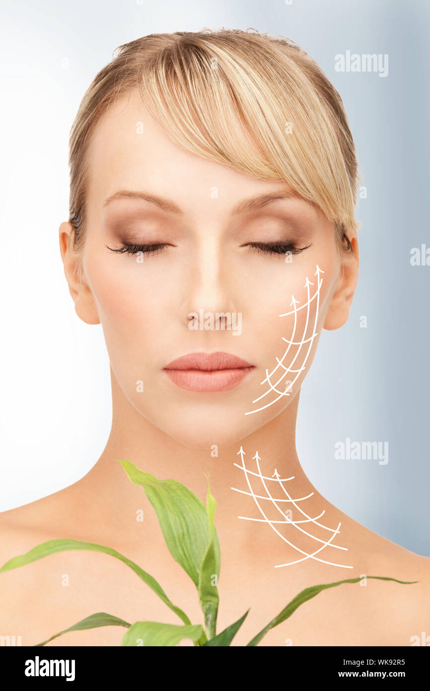picture of beautiful woman ready for cosmetic surgery Stock Photo - Alamy