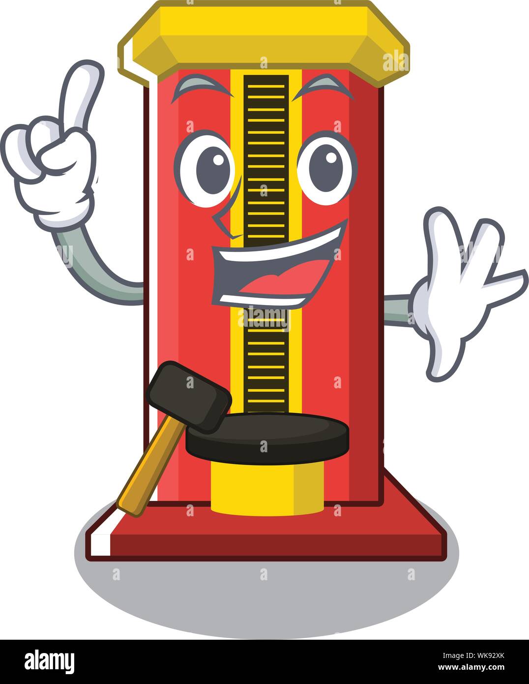 Finger hammer game machine with the cartoon Stock Vector Image & Art ...