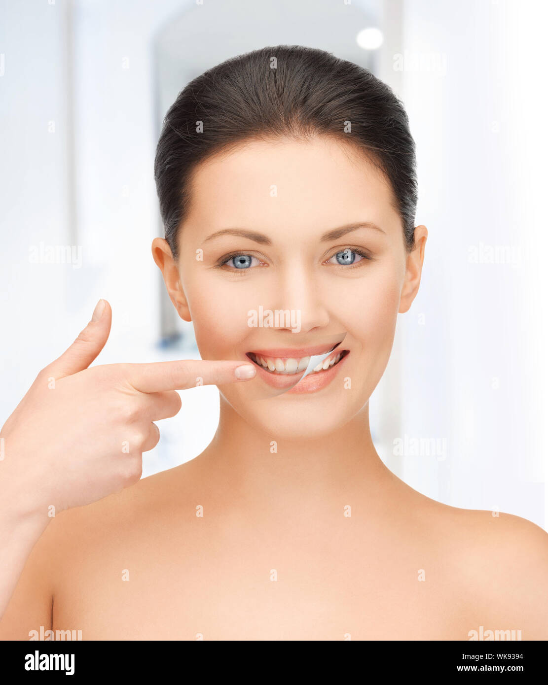 picture of beautiful woman with white teeth Stock Photo - Alamy