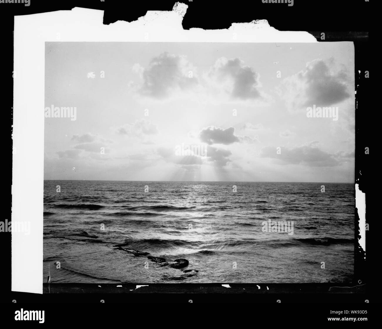 Sunset city view from Black and White Stock Photos & Images - Alamy