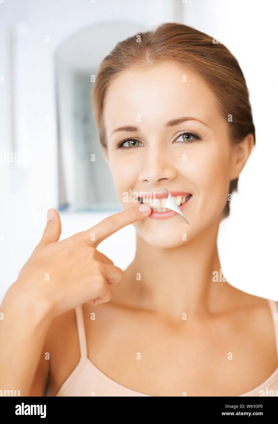 picture of beautiful woman with white teeth Stock Photo - Alamy