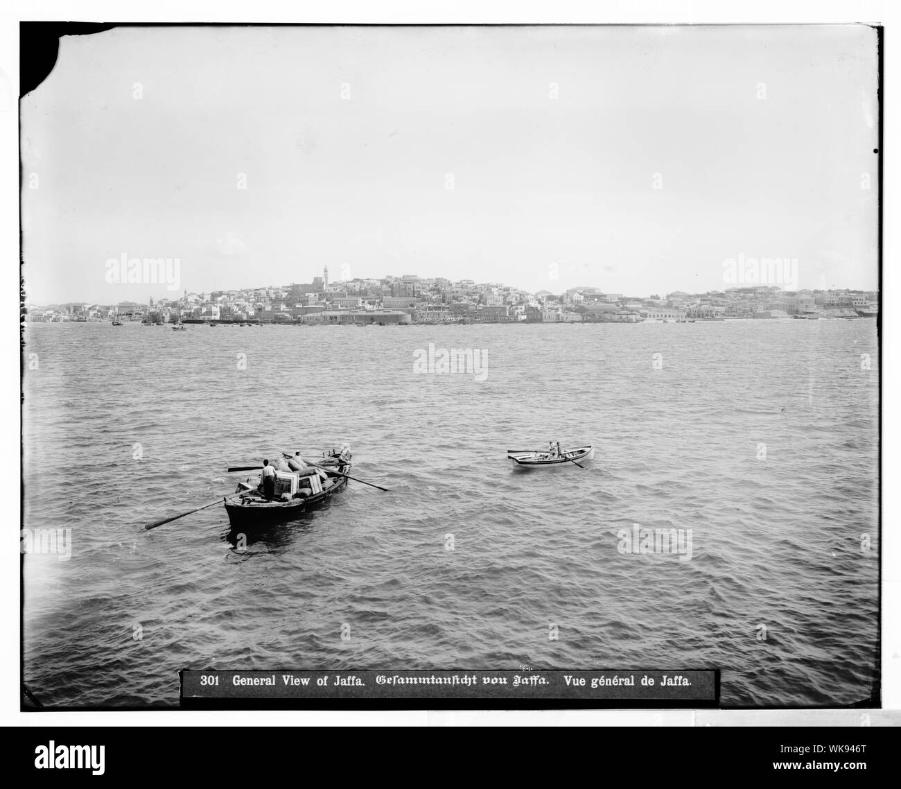 Jaffa (Joppa) and environs. View of Jaffa from the sea Stock Photo - Alamy