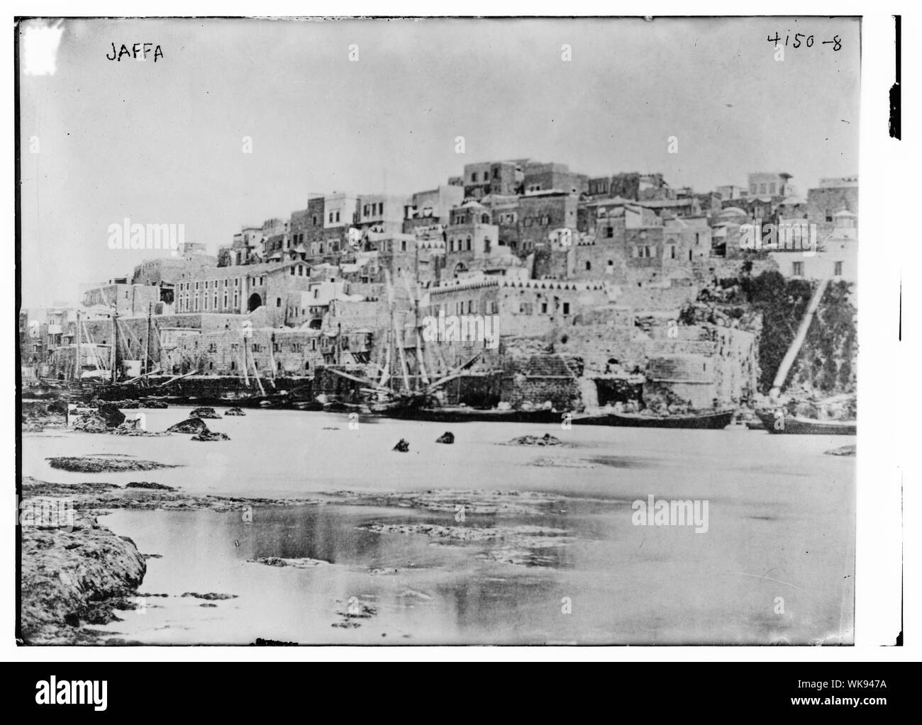 The port city of jaffa Black and White Stock Photos & Images - Alamy