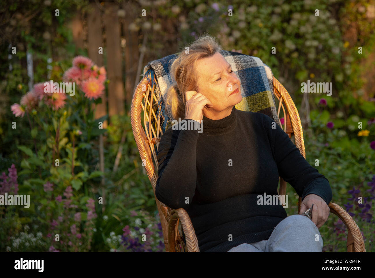 Old Woman Rocking Chair High Resolution Stock Photography and Images ...