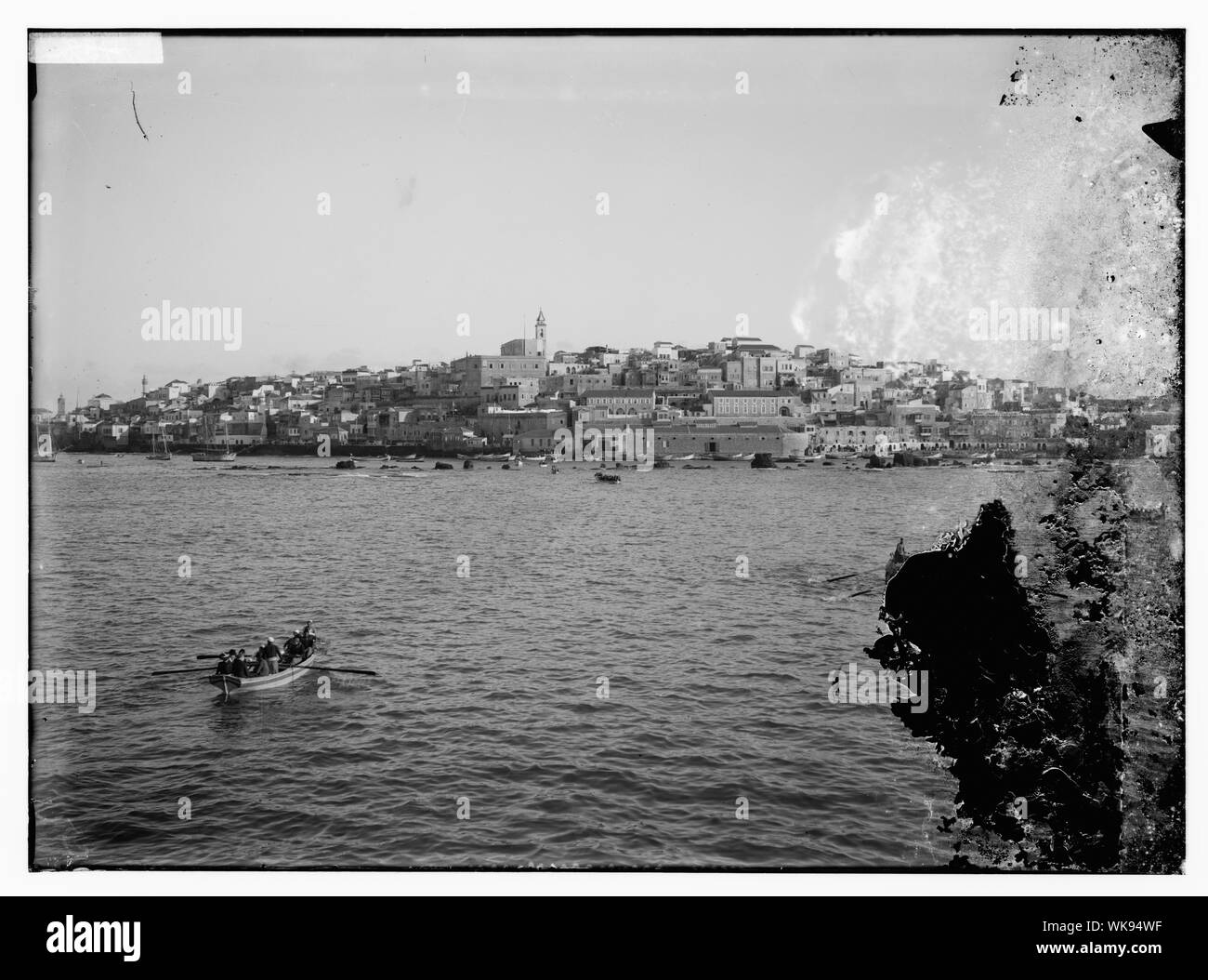 The port city of jaffa Black and White Stock Photos & Images - Alamy