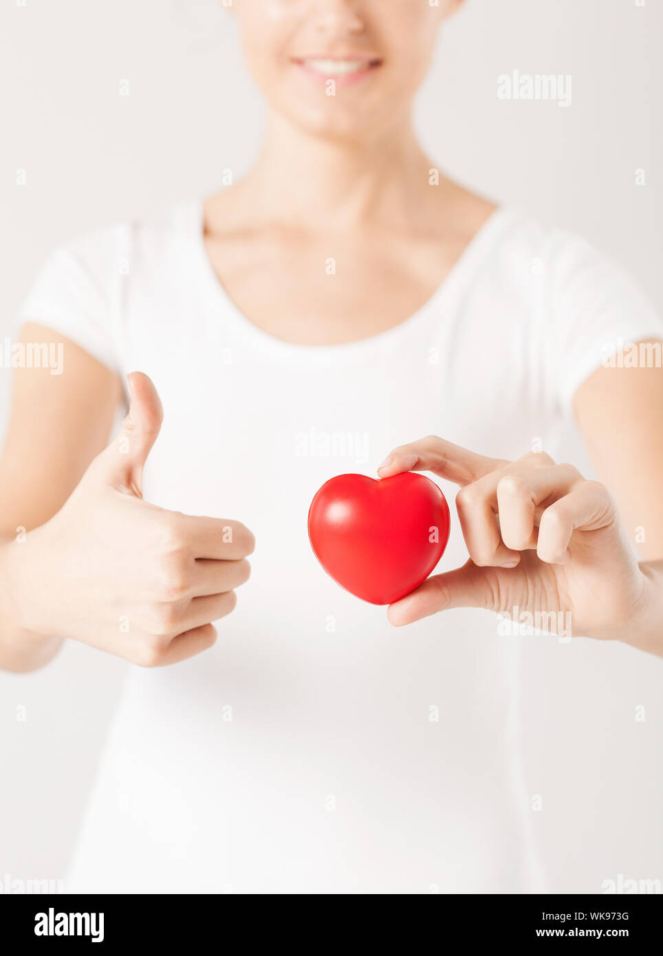 woman hands with heart Stock Photo - Alamy