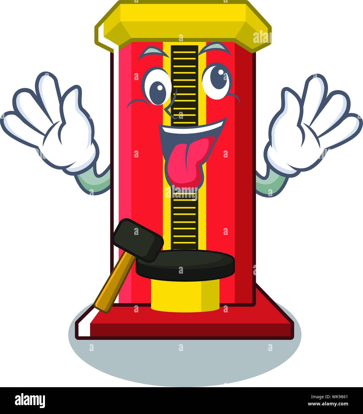 Crazy hammer game machine with the cartoon Stock Vector Image & Art - Alamy