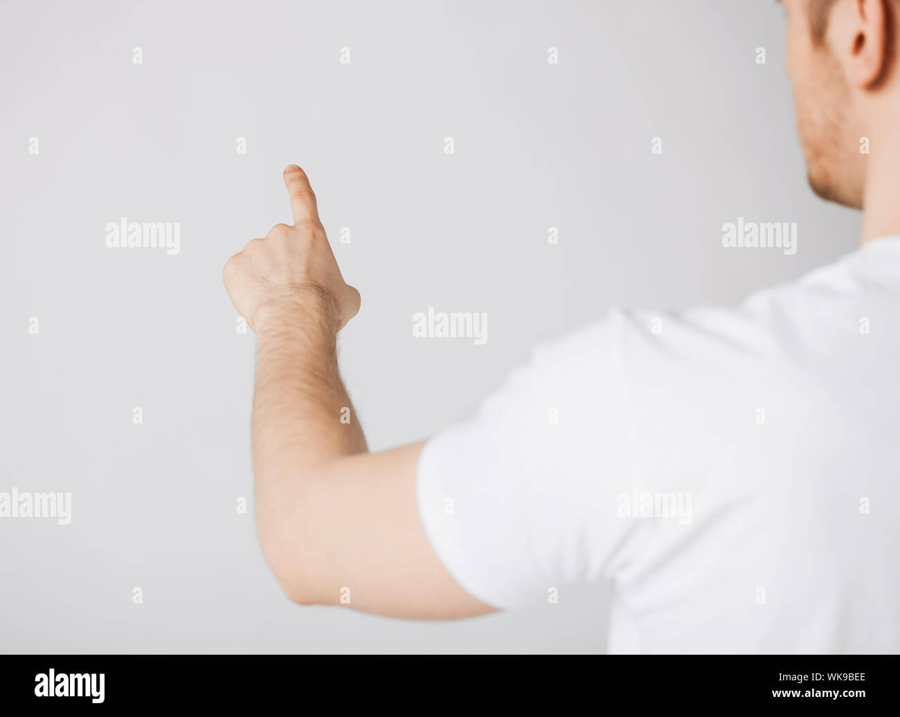 picture of man hand pointing at something Stock Photo - Alamy