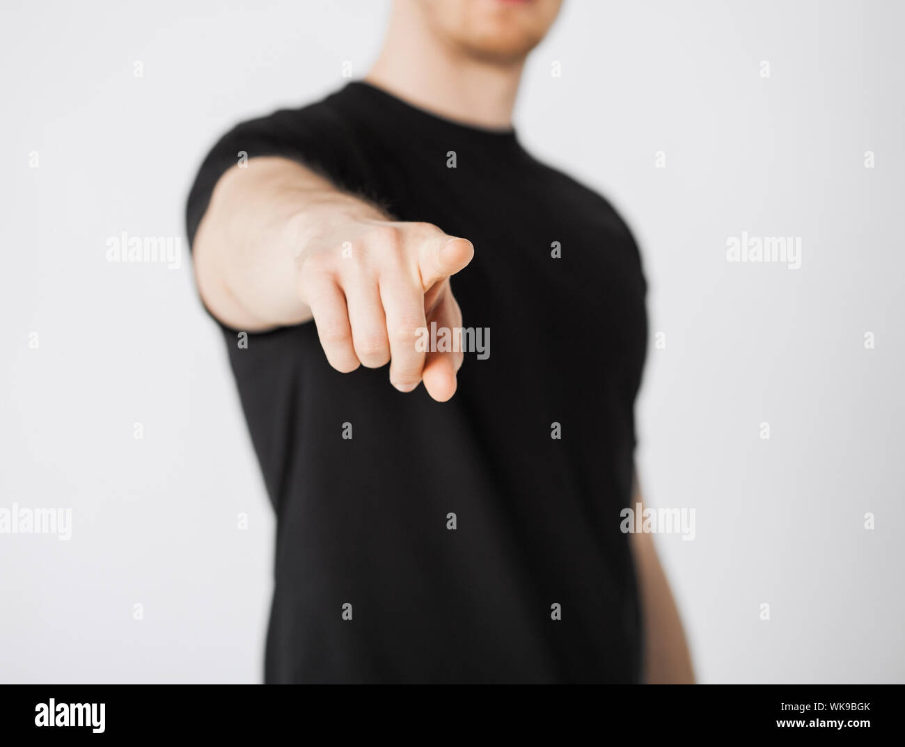 close up of man pointing his finger at you Stock Photo - Alamy