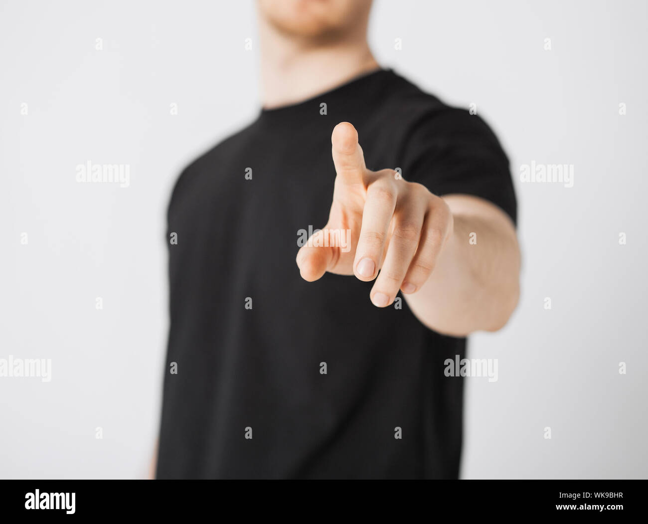 man pointing his finger at you Stock Photo - Alamy