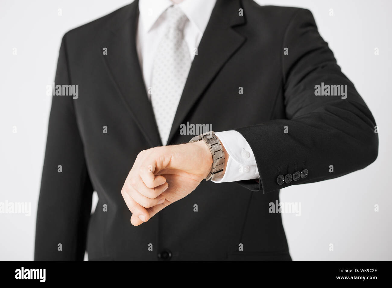 Man Looking Watch Rushing Work High Resolution Stock Photography and ...