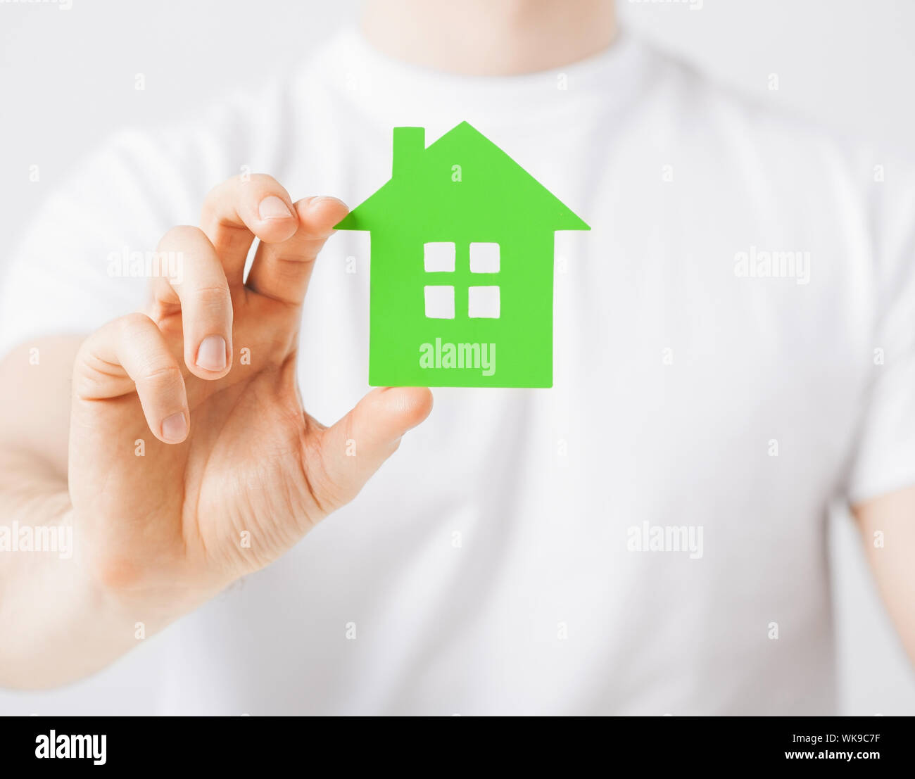hand holding green house Stock Photo - Alamy