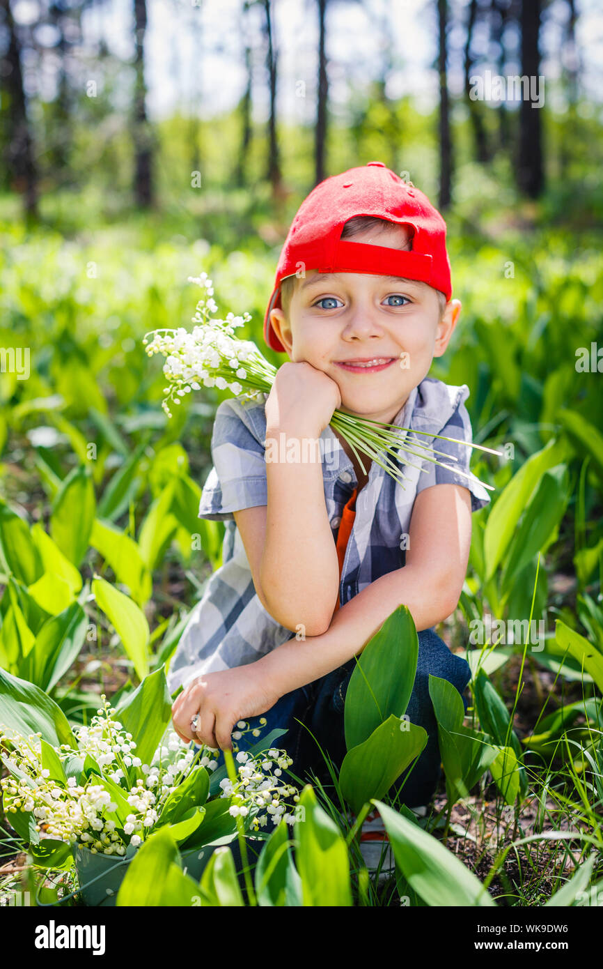 Portrait cute curly boy in hi-res stock photography and images - Alamy