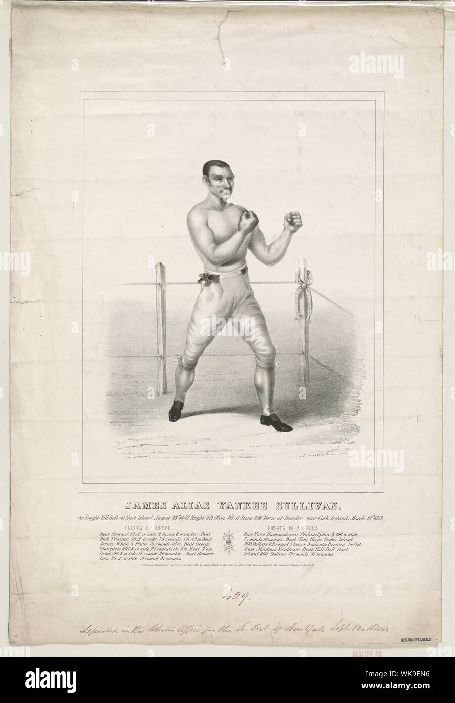 James Alias Yankee Sullivan Stock Photo - Alamy