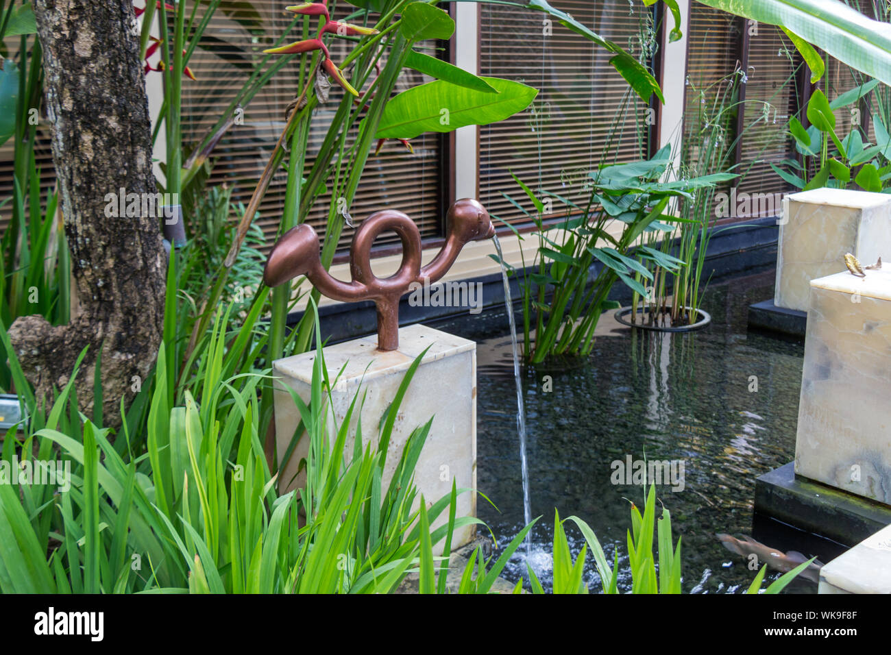 Water Feature Spout Fountain Wall High Resolution Stock Photography and ...