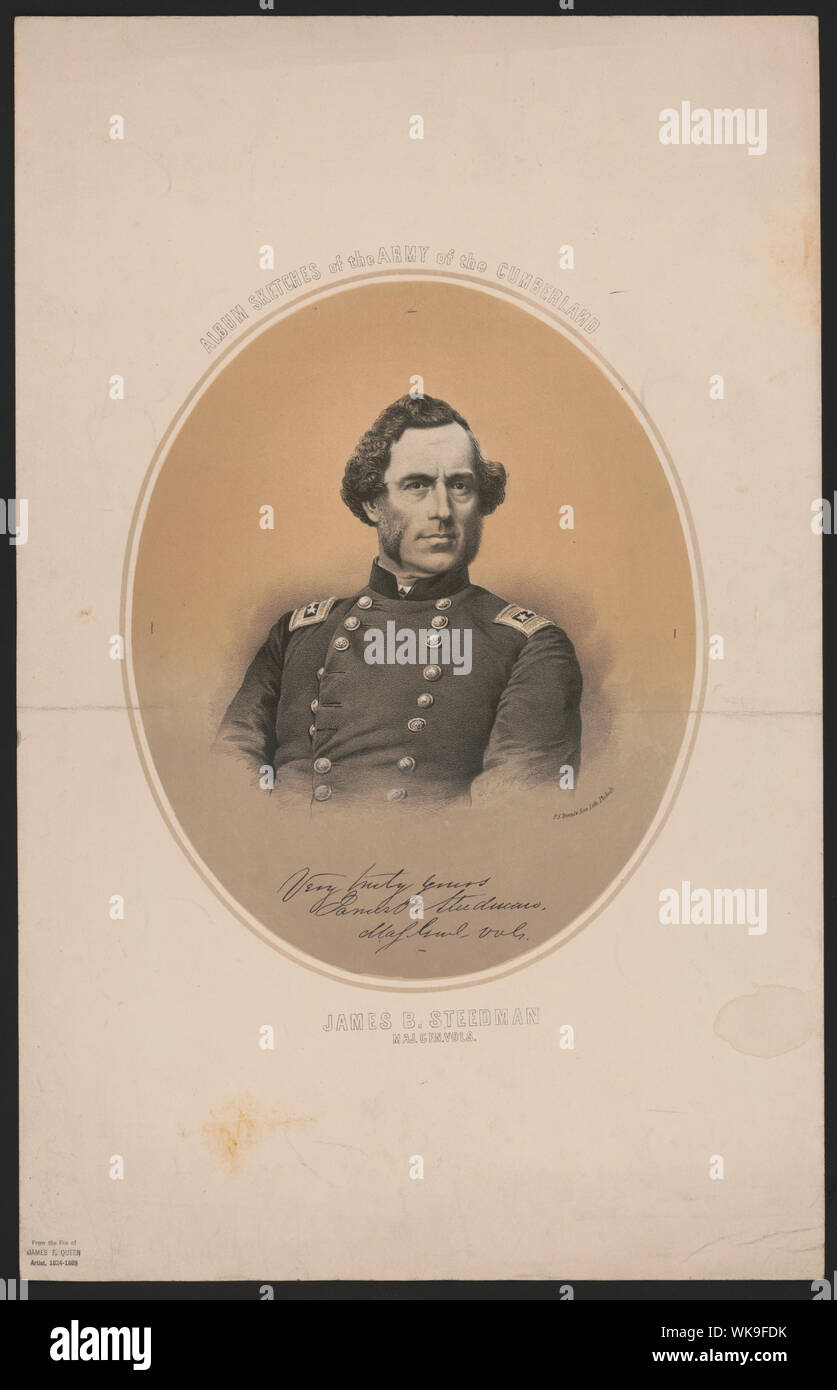 James B. Steedman Maj. Gen. Vols. / C. Inger Stock Photo - Alamy