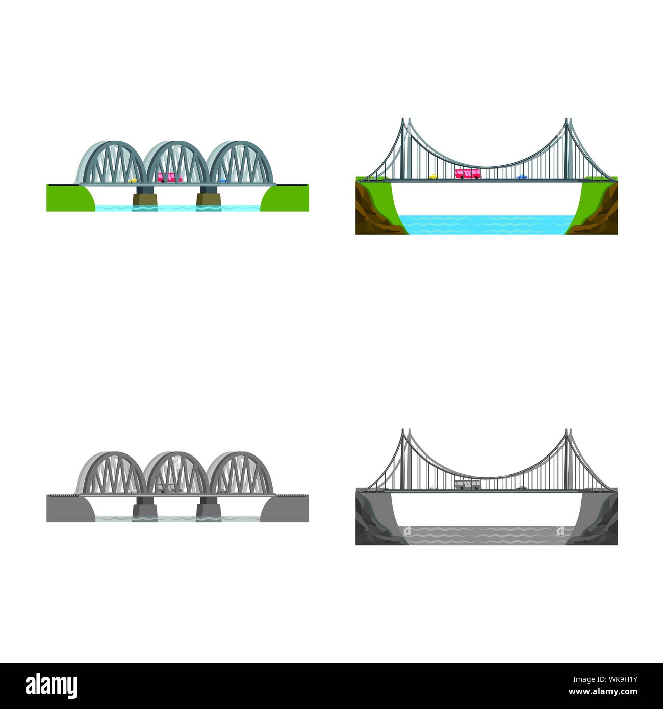 Isolated object of connection and design symbol. Collection of connection and side vector icon ...