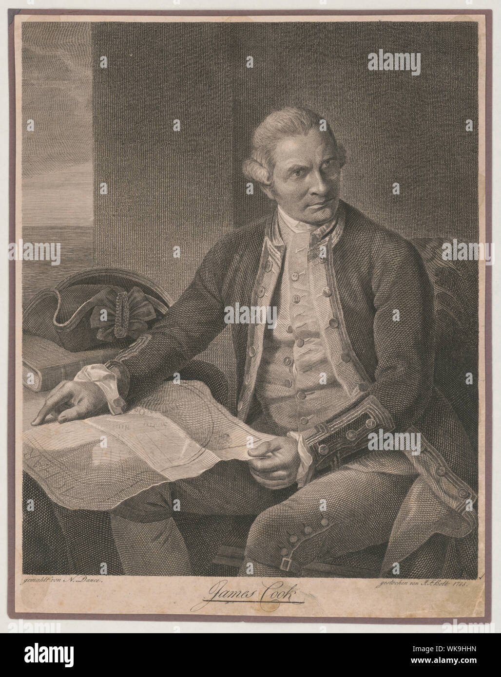 James cook map hi-res stock photography and images - Alamy