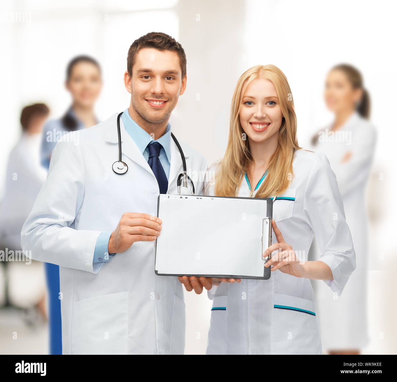 two young attractive doctors Stock Photo - Alamy