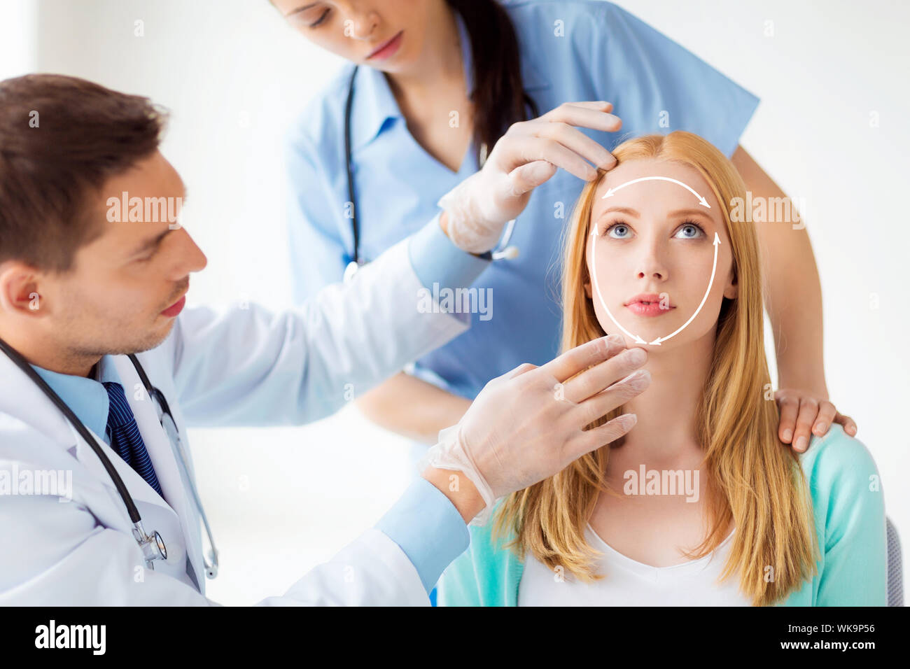 male plastic surgeon with patient Stock Photo - Alamy